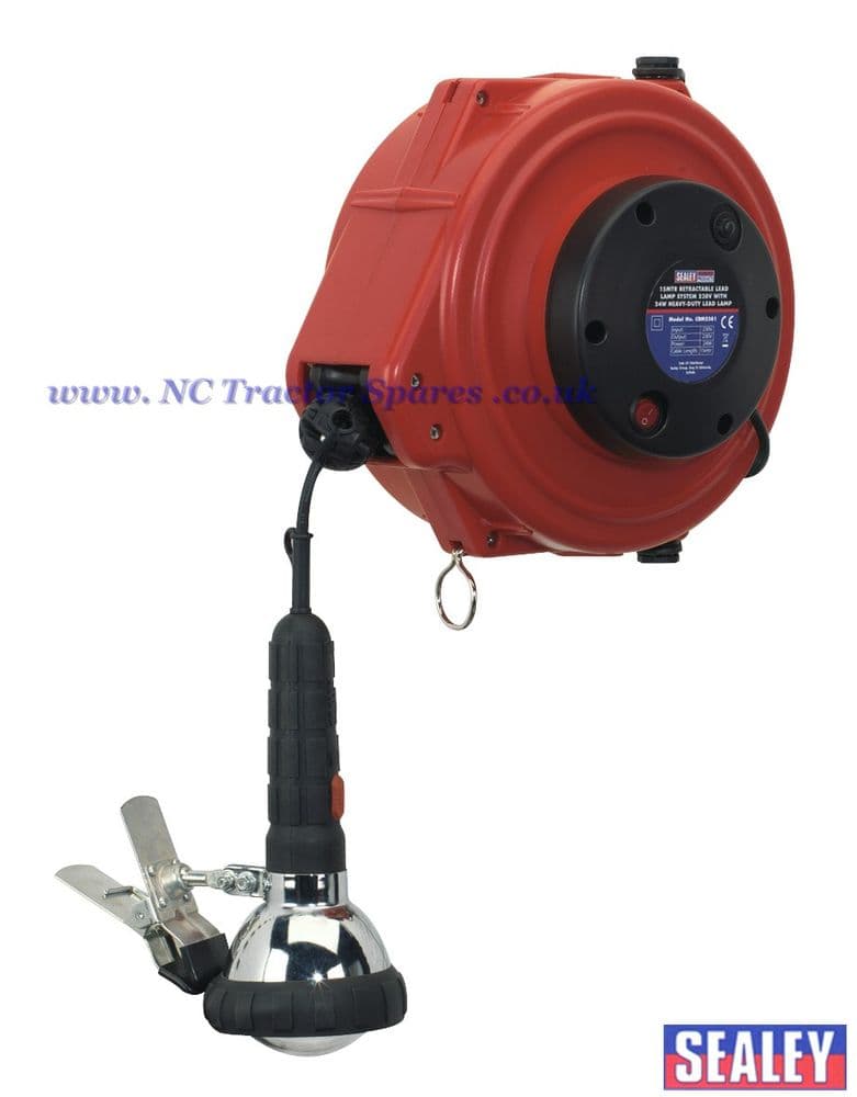 Lead Lamp System Retractable 15mtr 230V with 24W Heavy-Duty Lead Lamp