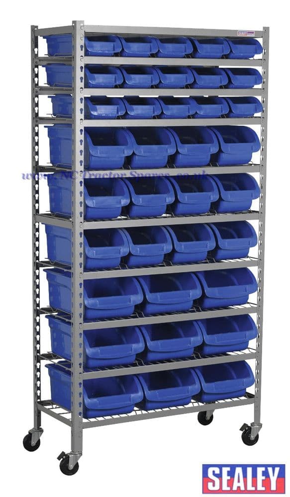 Mobile Bin Storage System 36 Bins