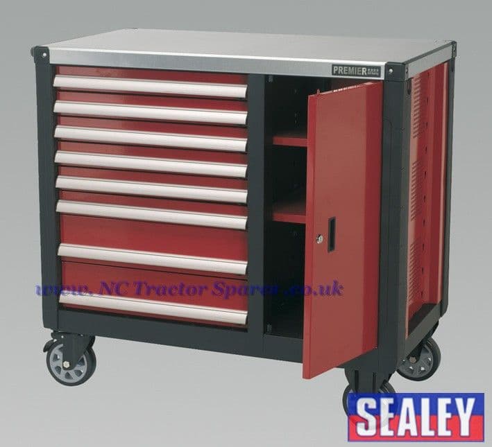 Mobile Workstation 8 Drawer with Ball Bearing Runners