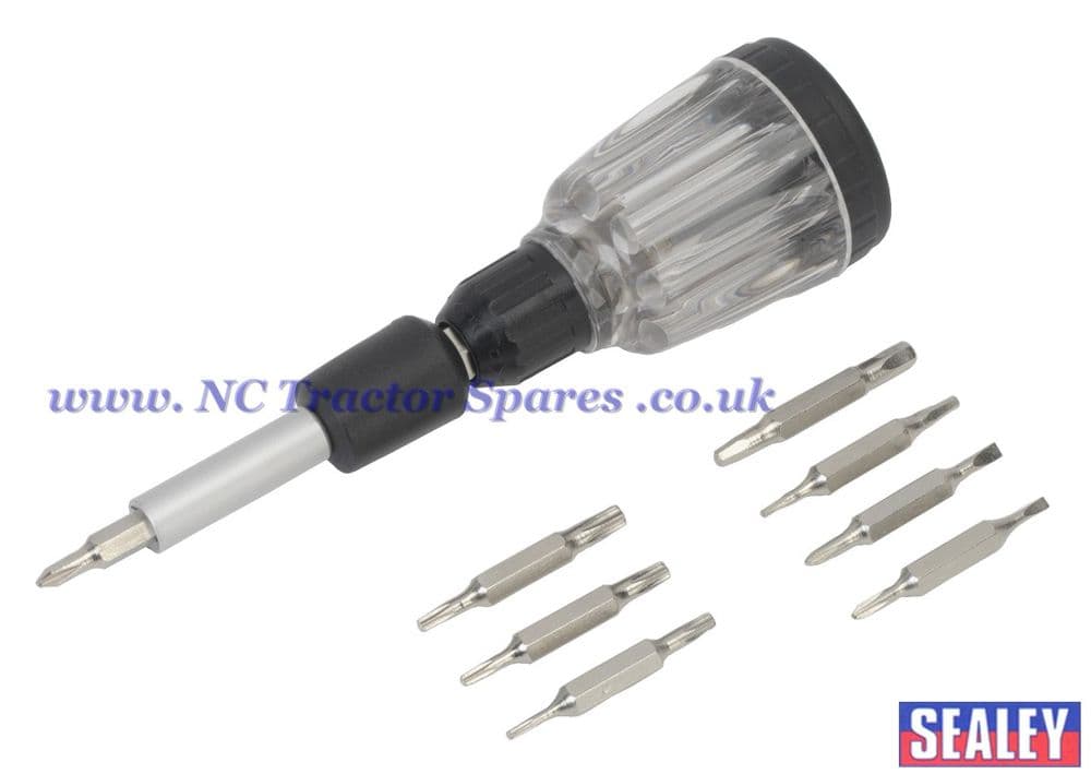 Precision Extendable Ratchet Stubby Screwdriver 16-in-1