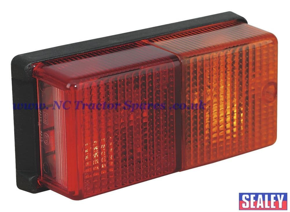 Rear Rectangular Lamp Cluster 4-Function 12V with Bulbs