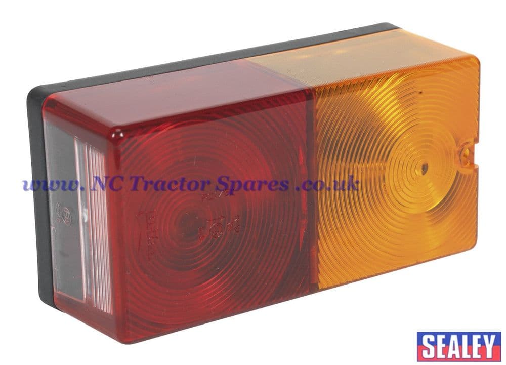Rear Rectangular Lamp Cluster 4-Function 12V with Bulbs
