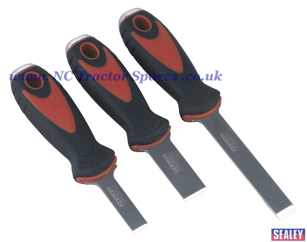 Rigid Blade Scraper Set with Hammer Cap 3pc