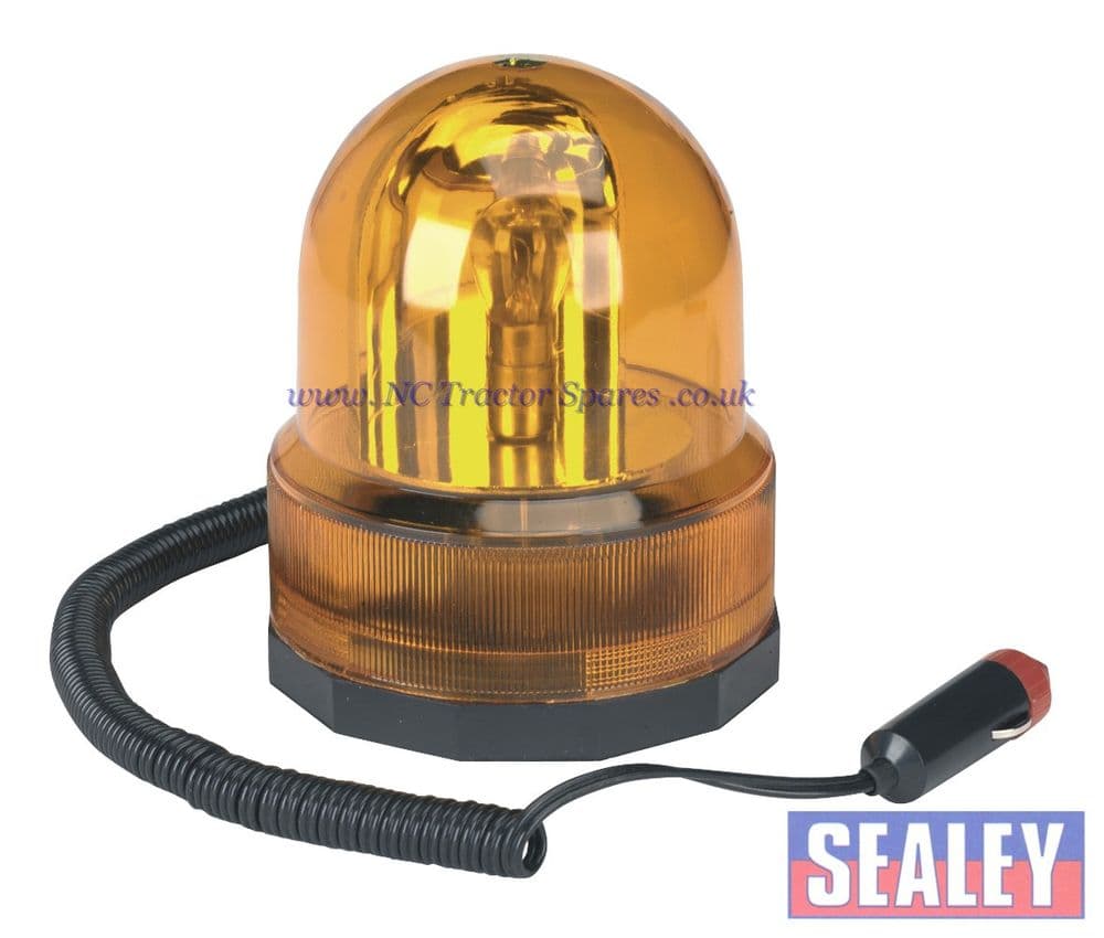 Rotating Amber Beacon 12V Magnetic Base