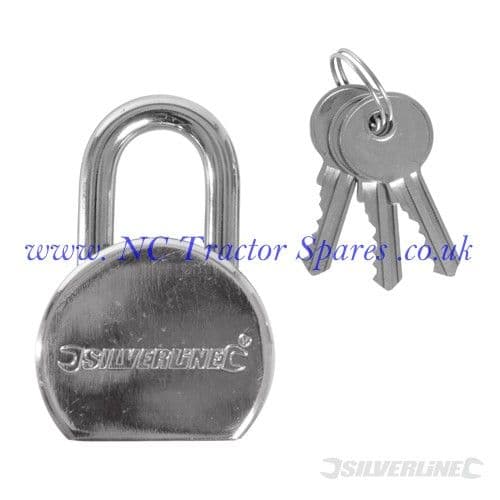 Round Steel Padlock 54mm Silverline