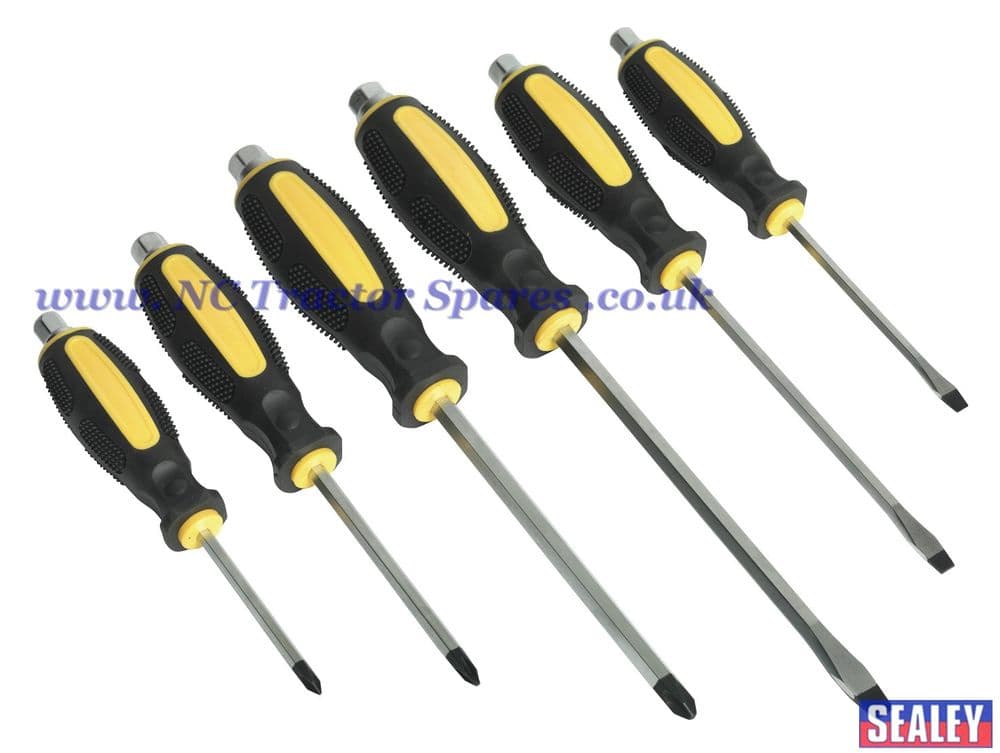 Screwdriver Set 6pc Hammer-Thru