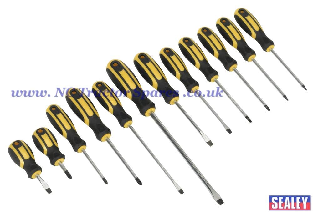 Soft Grip Screwdriver Set 12pc