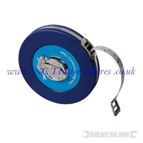 Steel Surveyors Tape 30m Silverline