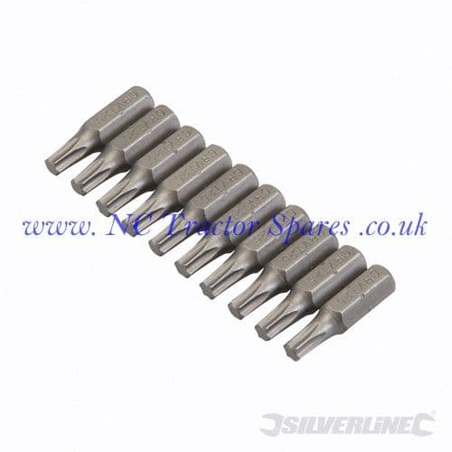Torx Cr-V Bits 10pk T25 Silverline