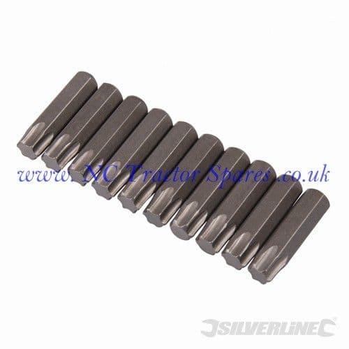 Torx Cr-V Bits 10pk T40 Silverline