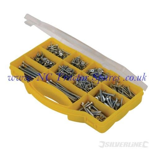 Zinc-Plated Countersink Screws Pack 780pce Silverline