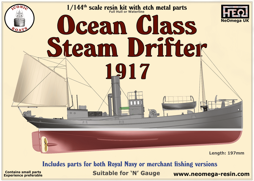 1/144th Ocean Class Steam Drifter 1917