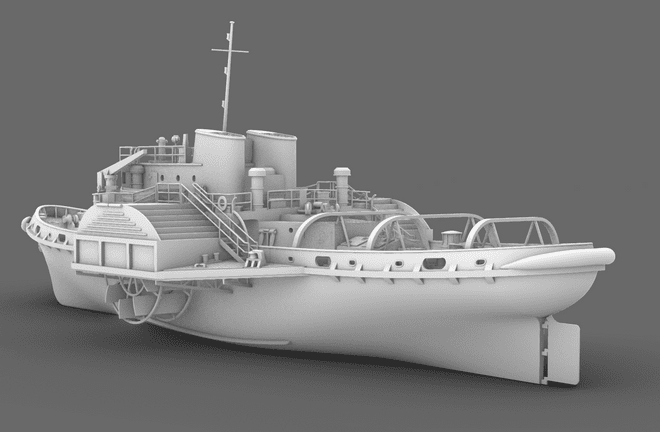 1/350th Scale Director Class Paddle Tug