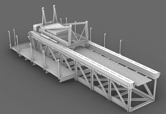 CAM Ship Hurricat Catapult Section 1/32nd scale