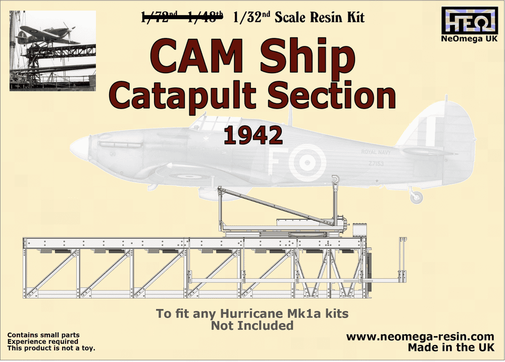 CAM Ship Hurricat Catapult Section 1/32nd scale