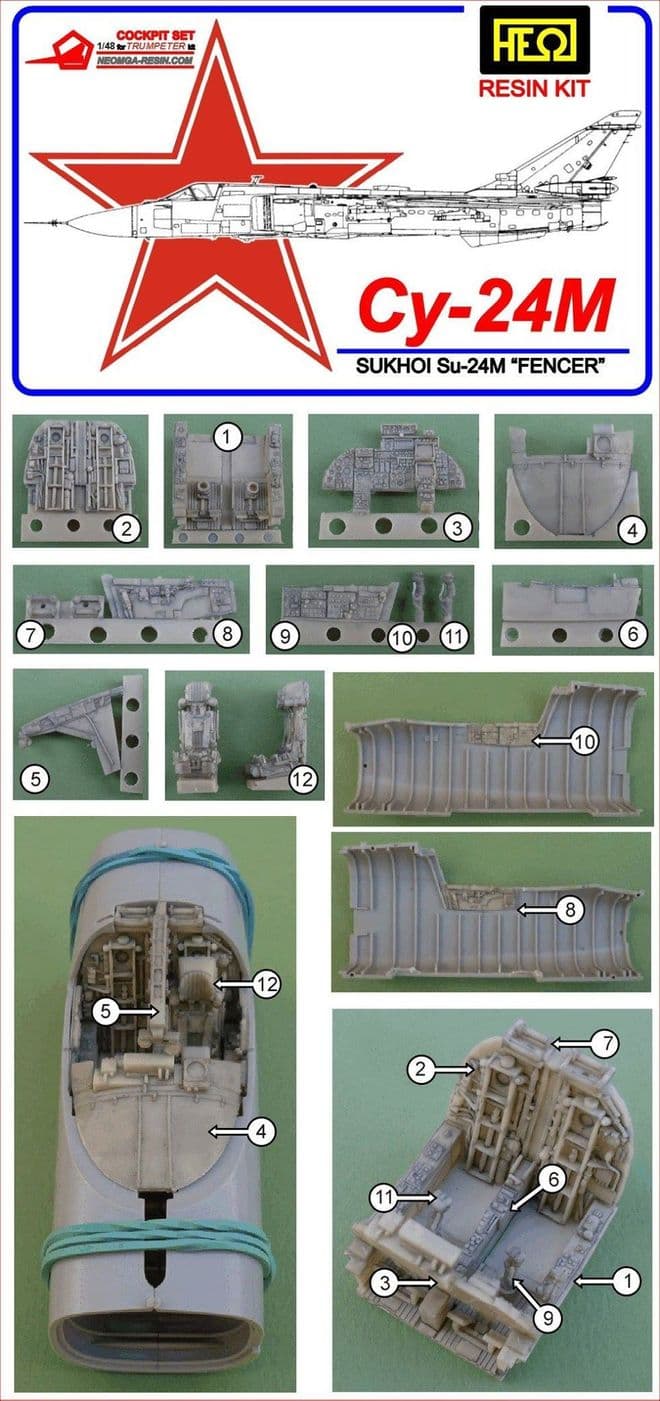 Su-24 Cockpit 1/48th scale
