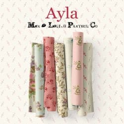 9473 - Ayla - Max & Louise - Black Birds on Cream - 1727 L - Cotton Fabric
