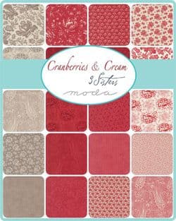 Cranberries & Cream - Charm Pack by 3 Sisters for Moda Fabrics