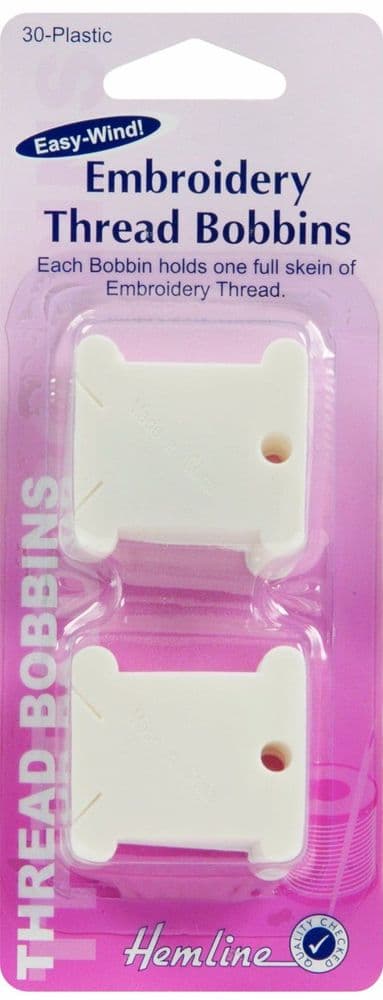 Embroidery Thread Bobbins - Plastic