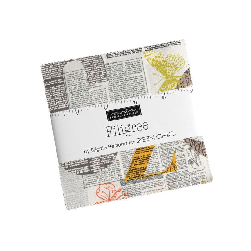 Filigree - Charm Pack by Zen Chic for Moda Fabrics