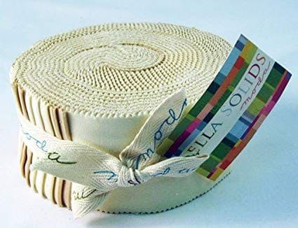 Moda Bella Solids 9900-021 Mixed Neutral - Moda Jelly Roll by Moda Fabrics