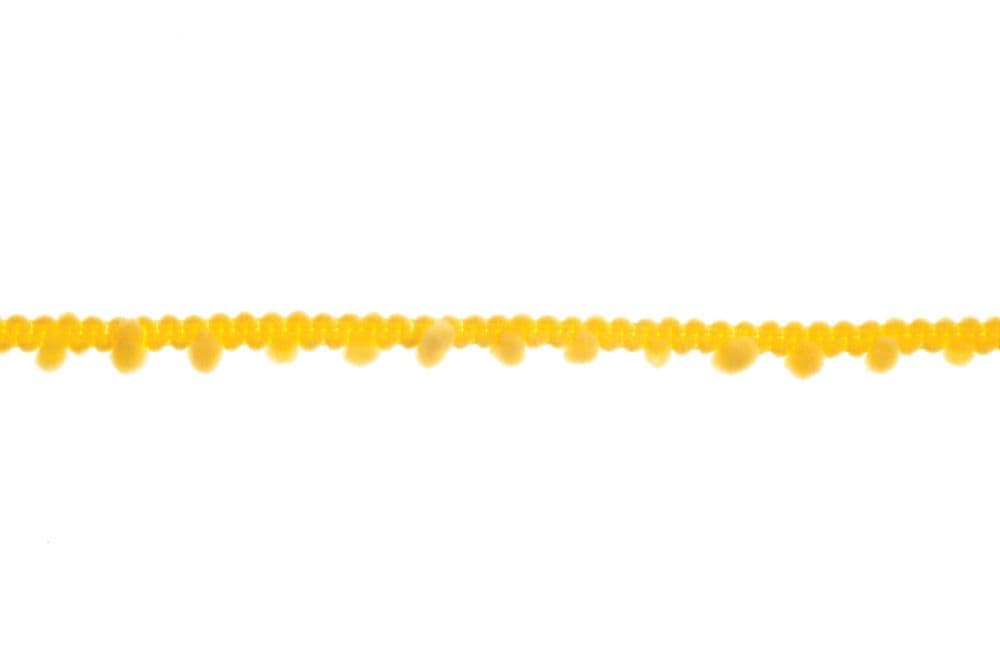 Pom Pom Tape - 7mm Wide - Yellow