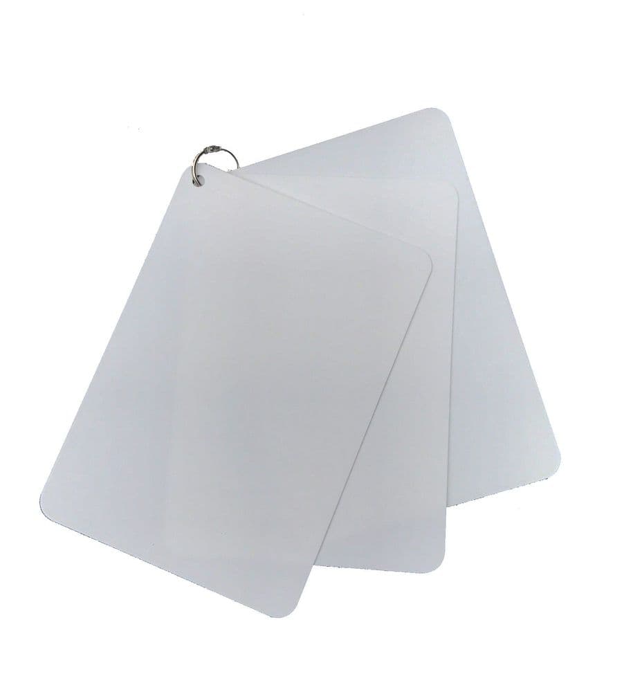 A6 Blank Battle Slate Card X 3