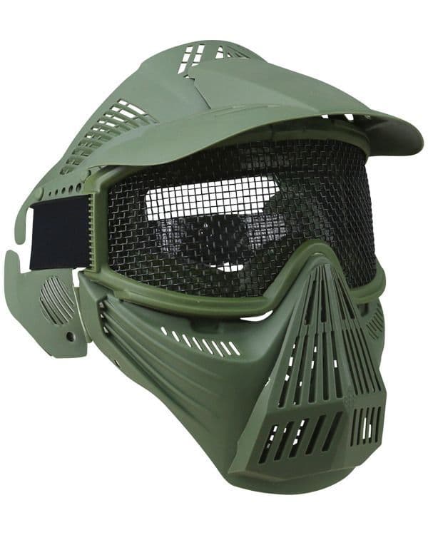 Full Face Mesh Mask - Olive Green