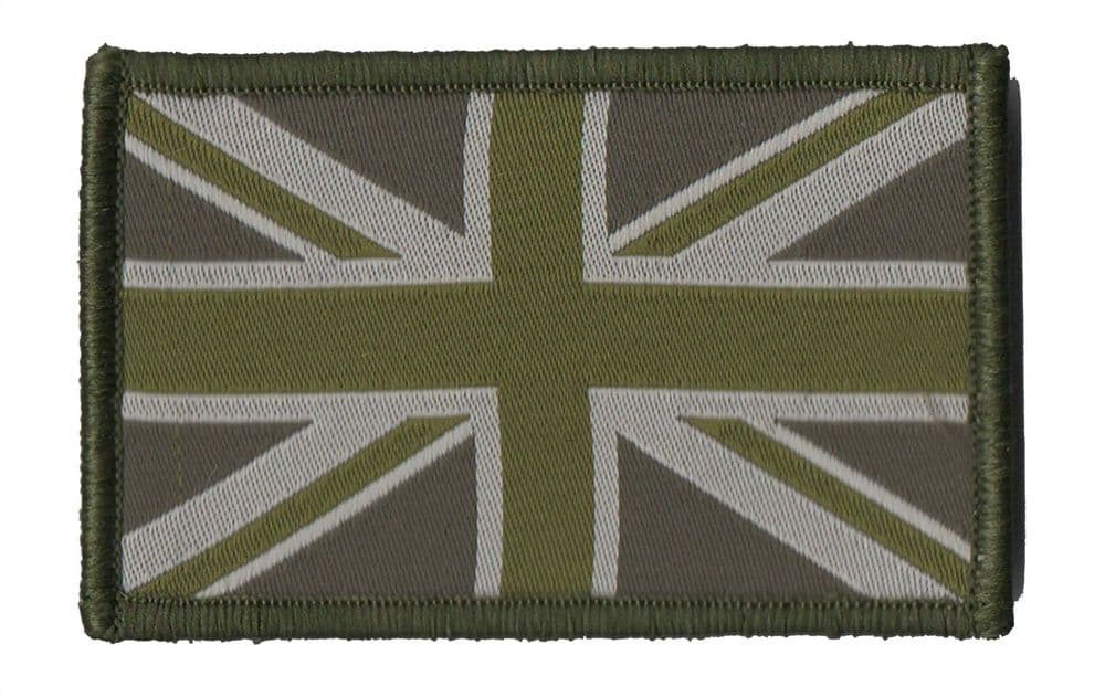 Union Jack Velcro Patch Green