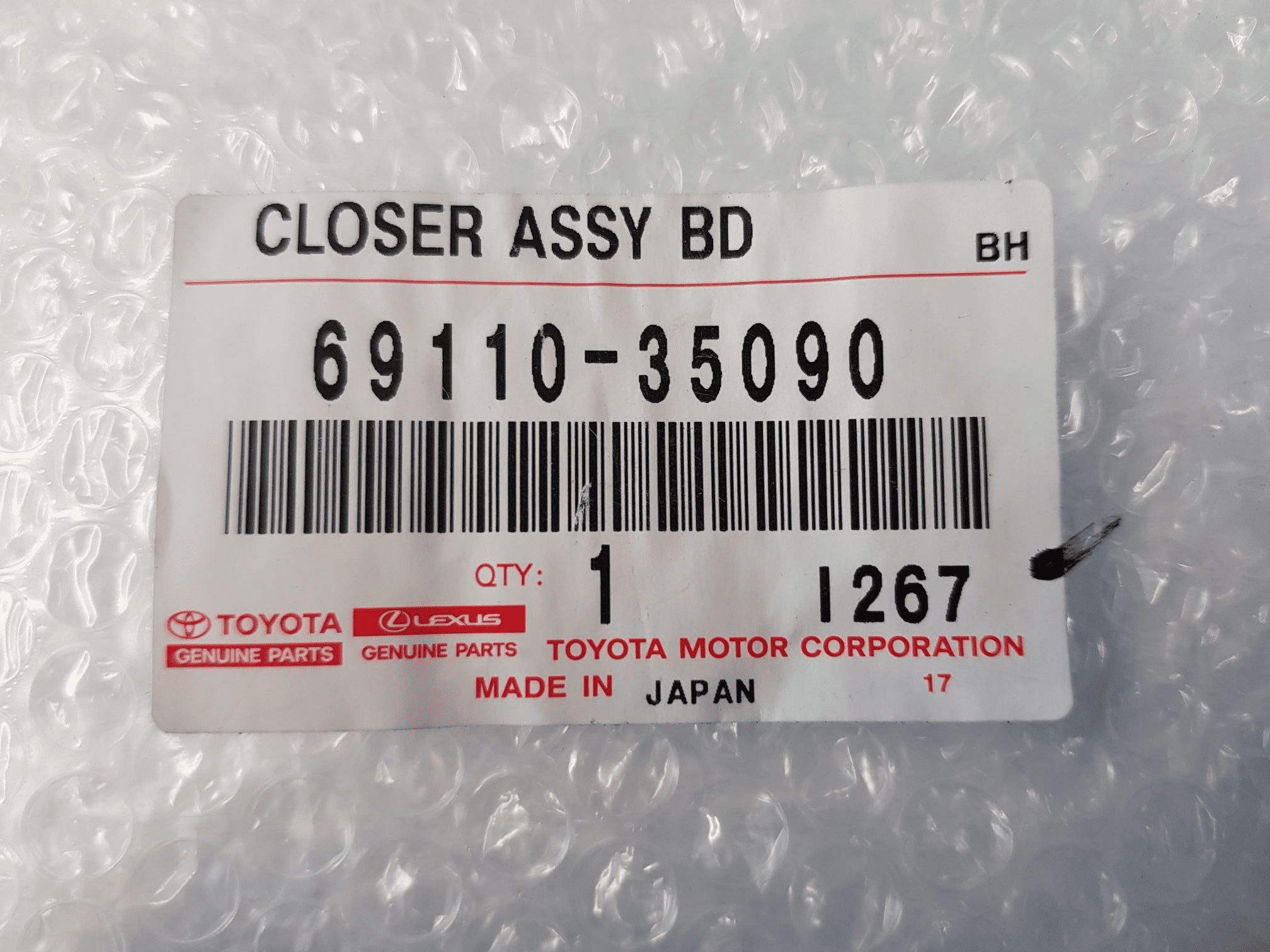 NEW GENUINE TOYOTA 4RUNNER TAILGATE LOCK LATCH MOTOR 69110-35090 2003-2009