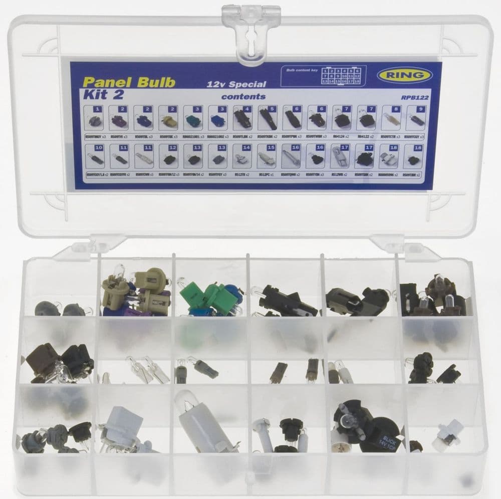 RING Panel Bulb Kit 12v Special 28 x 12v Special Bulbs: 509TMGY, 509TVI ...