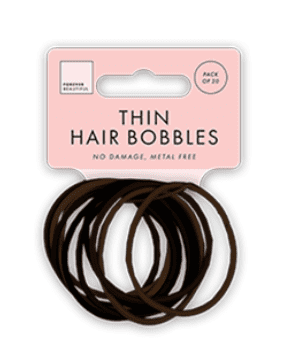 Forever Beautiful Hair Bobbles Brown 20pack
