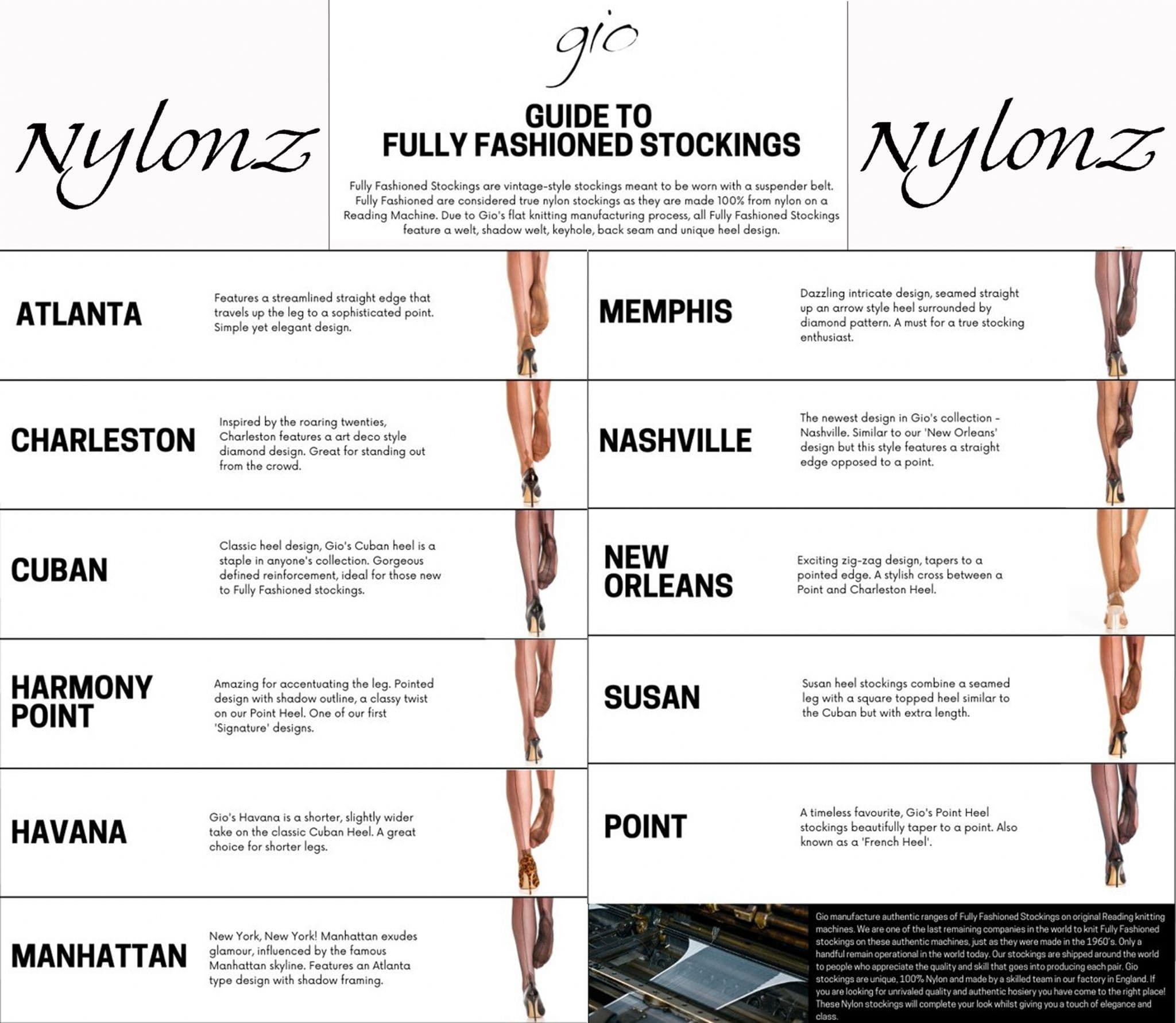 Gio FF Stockings IMPERFECTS Size 11