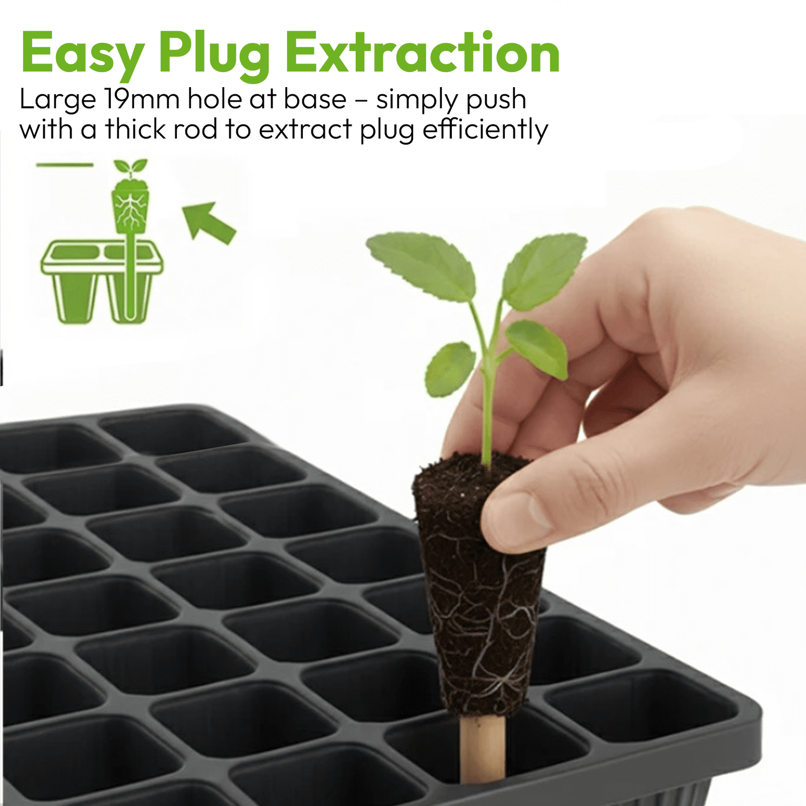 28 Cell Root Trainer Tree Tray – Deep Propagation Tray