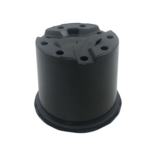 5 Litre Round Plant Pot Durable Injection-Moulded Plastic with Dual ...