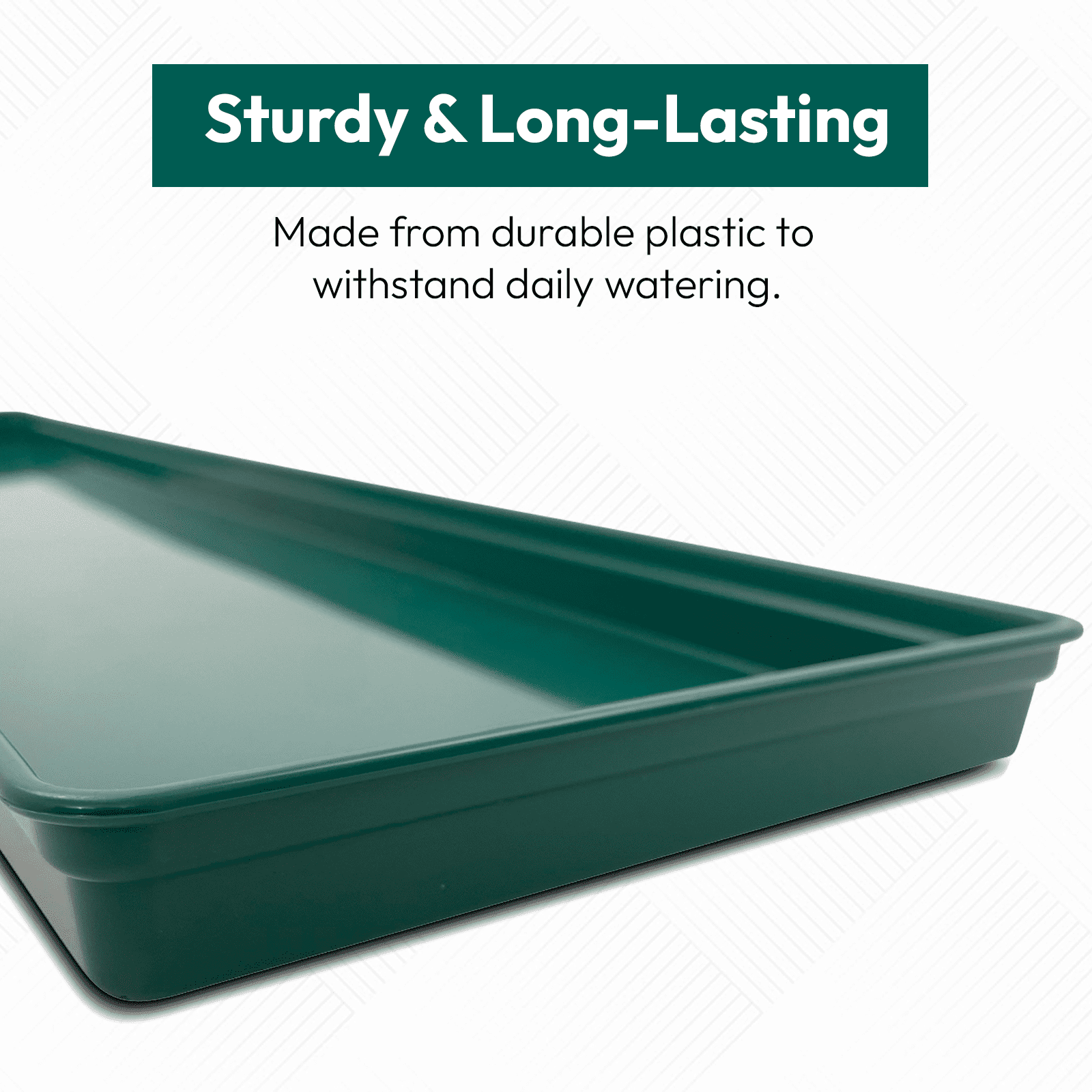 69 cm Large Windowsill Tray Wide Plastic Drip & Display Base for Pots