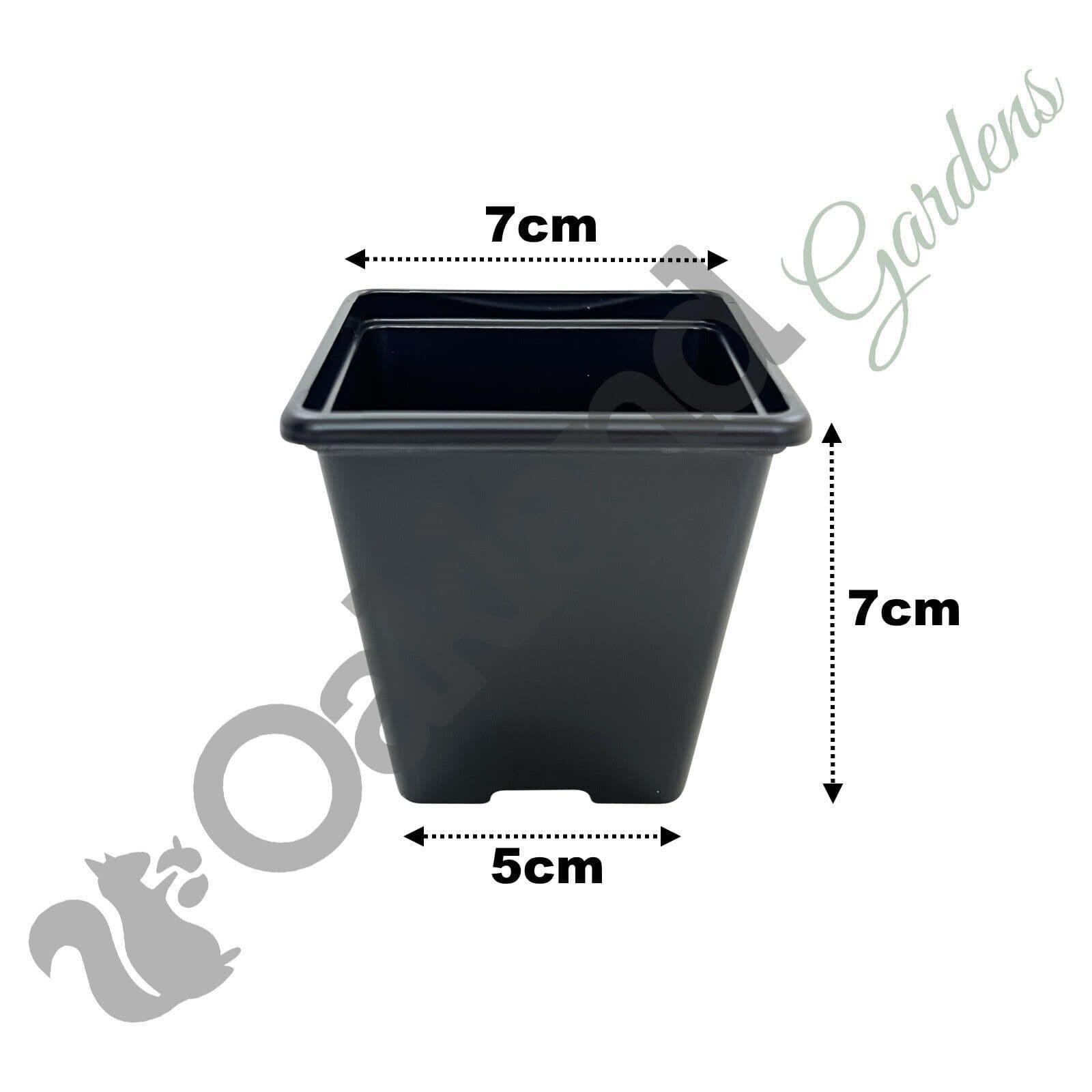 7 cm Square Plant Pot Carry Tray Set Compact Transport & Display Solution