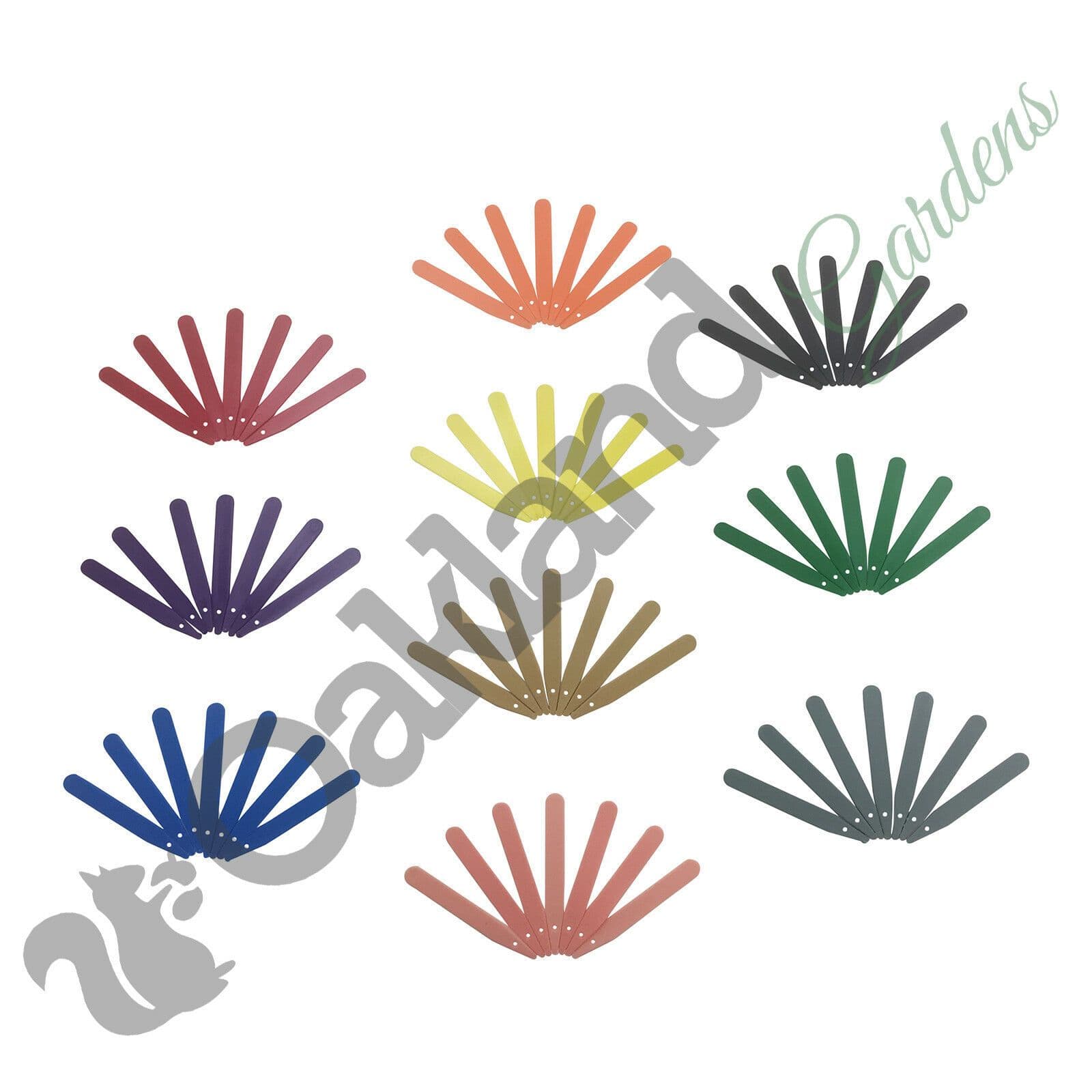 Colored Plant Labels 4" Durable UV-Resistant Plastic Stakes for Garden ...
