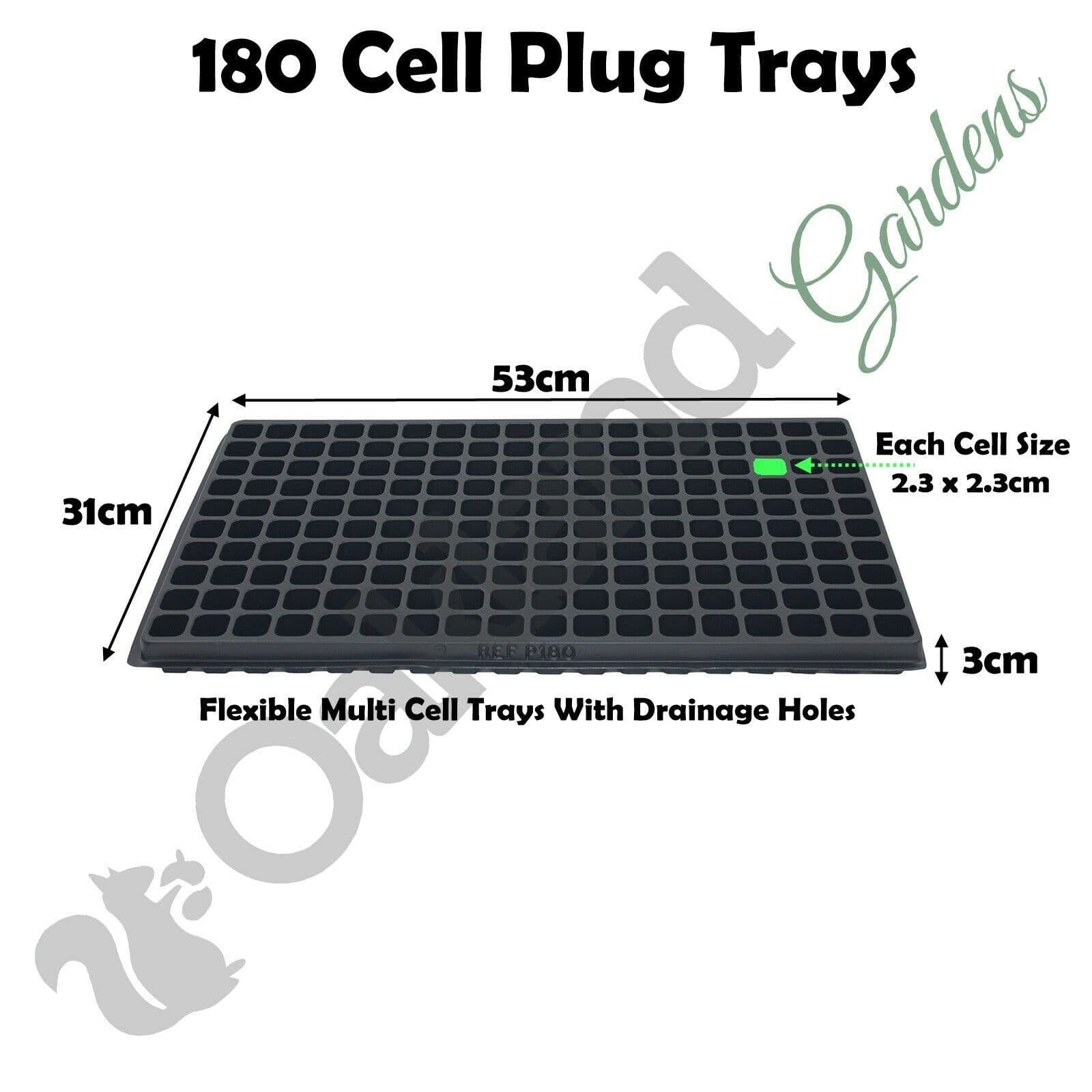 Multi-Cell Plug Trays Pressure-Formed Seedling Trays with Large ...