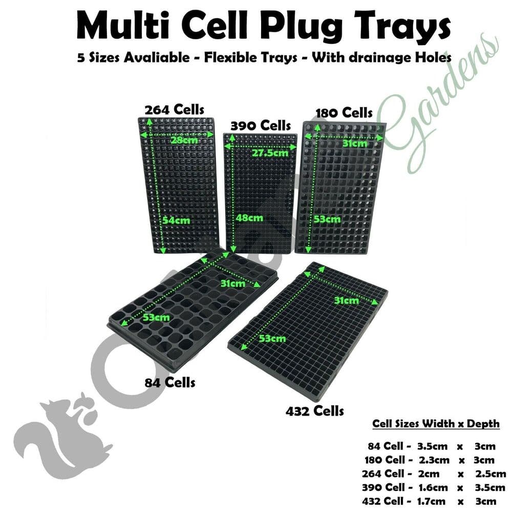Multi-Cell Plug Trays Pressure-Formed Seedling Trays with Large ...