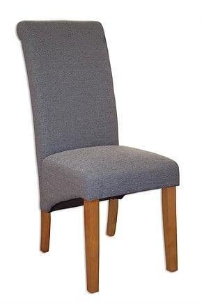 AOC Pair of Slate Grey Fabric Chairs