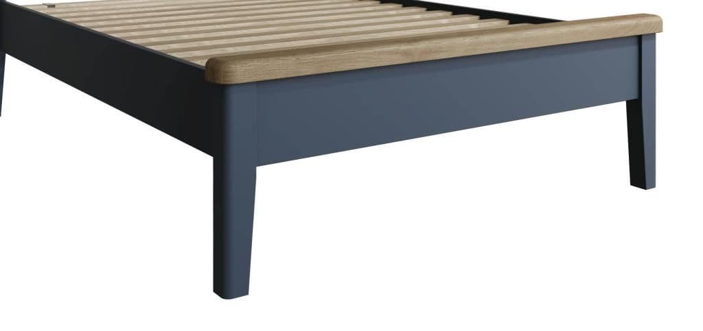 Houston Bed with Fabric Headboard and Low Footboard Set