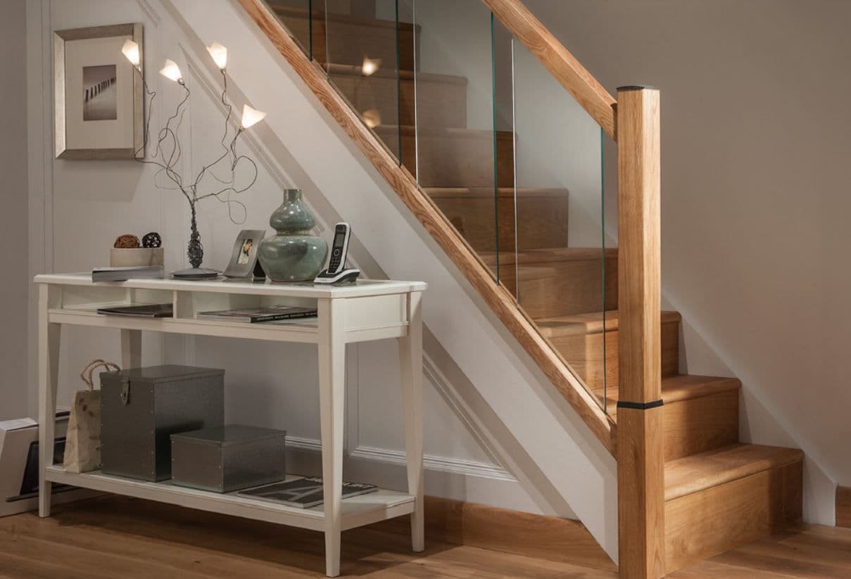Axxys Reflections Return Landing Glass Panel for Staircase 8x80x860mm