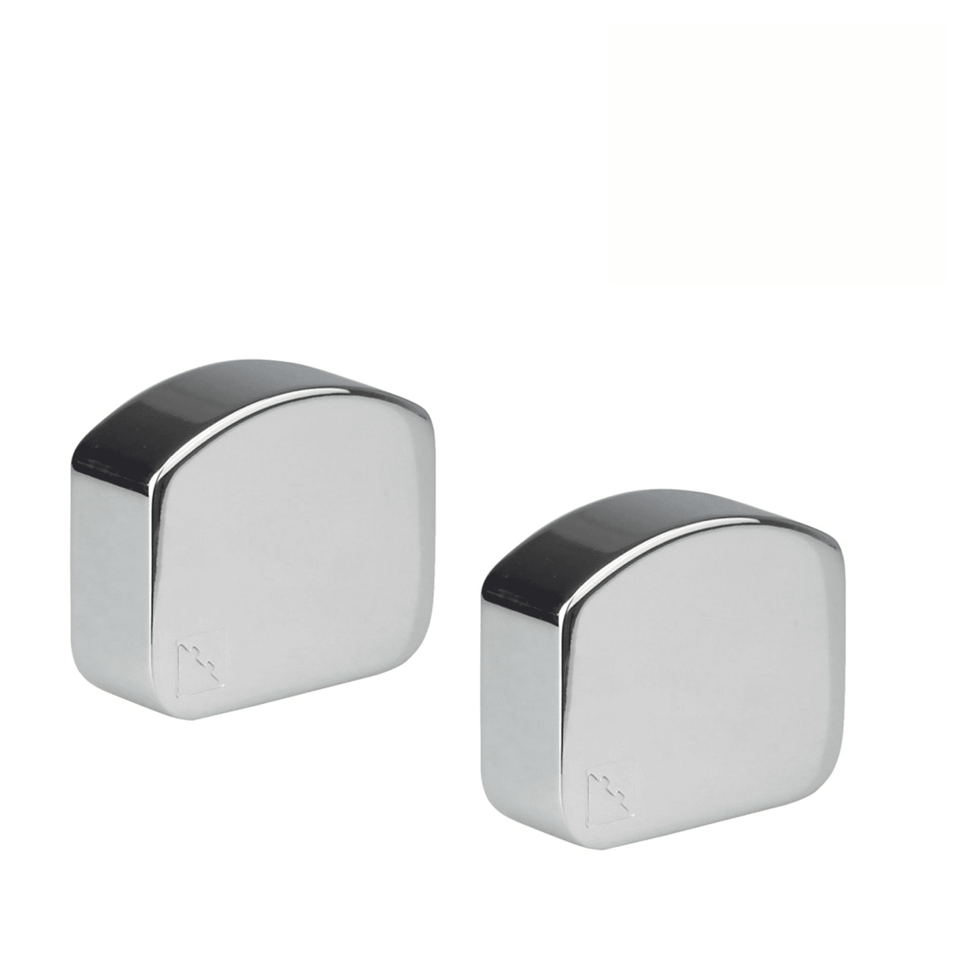 Elements White Oak Wall Handrail Kit in Polished Chrome