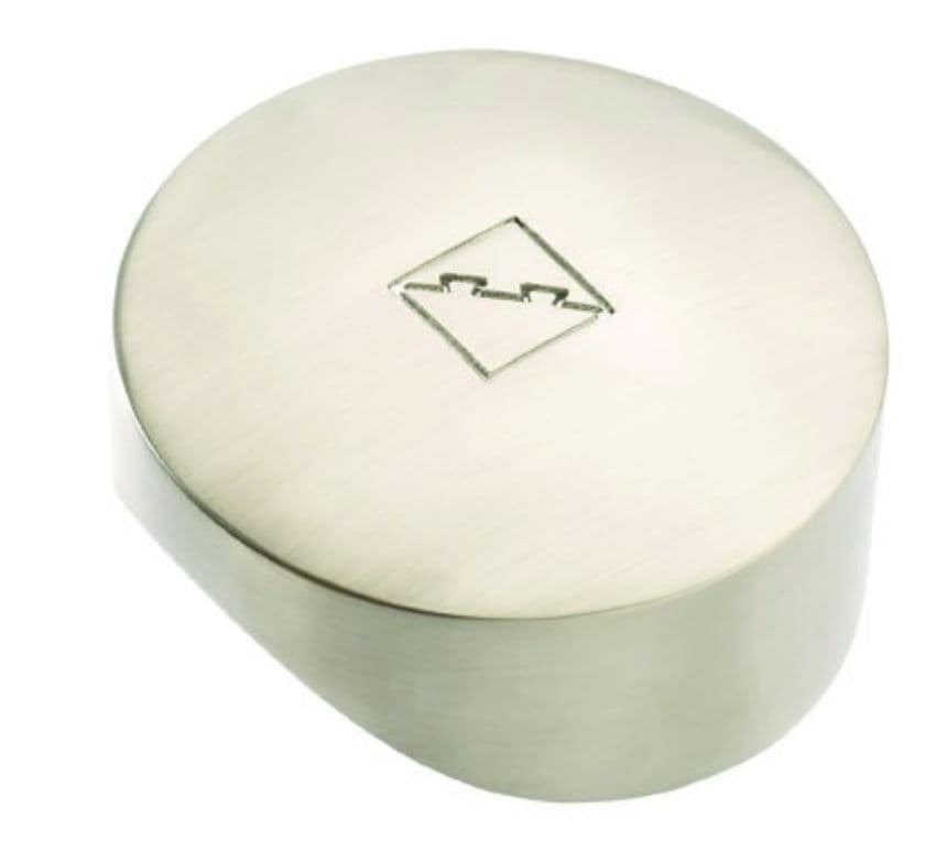 Fusion Brushed Nickel Newel Post Cap 54mm Round