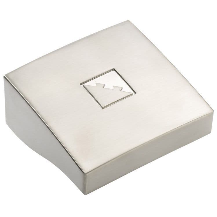 Fusion Brushed Nickel Newel Post Cap 90x90mm Square