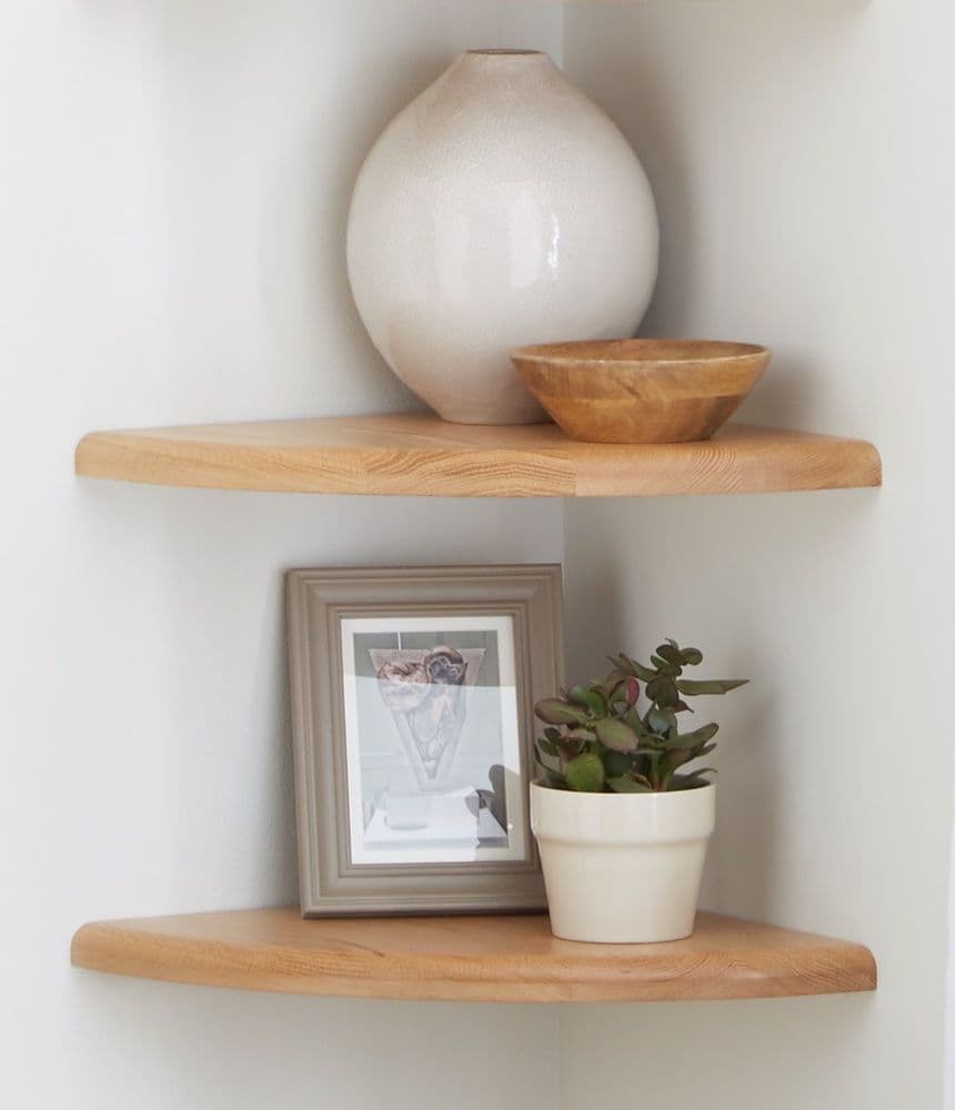floating corner shelf