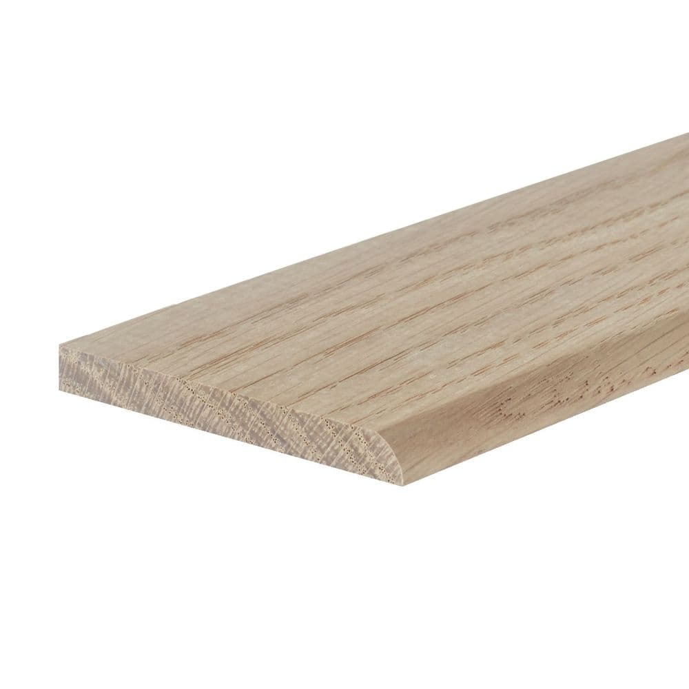Oak Flat Strip Bead Solid 7mm x 40mm Single/One Round Edge