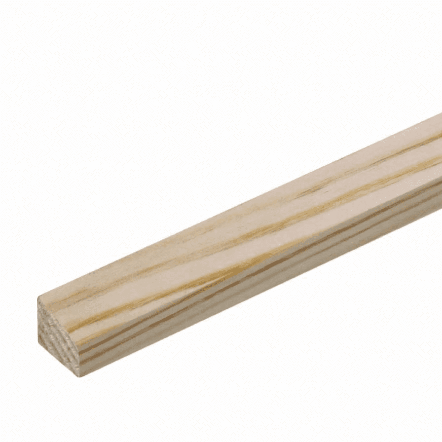 Pine Angled Wedge Glass Beading 12x15x2400mm
