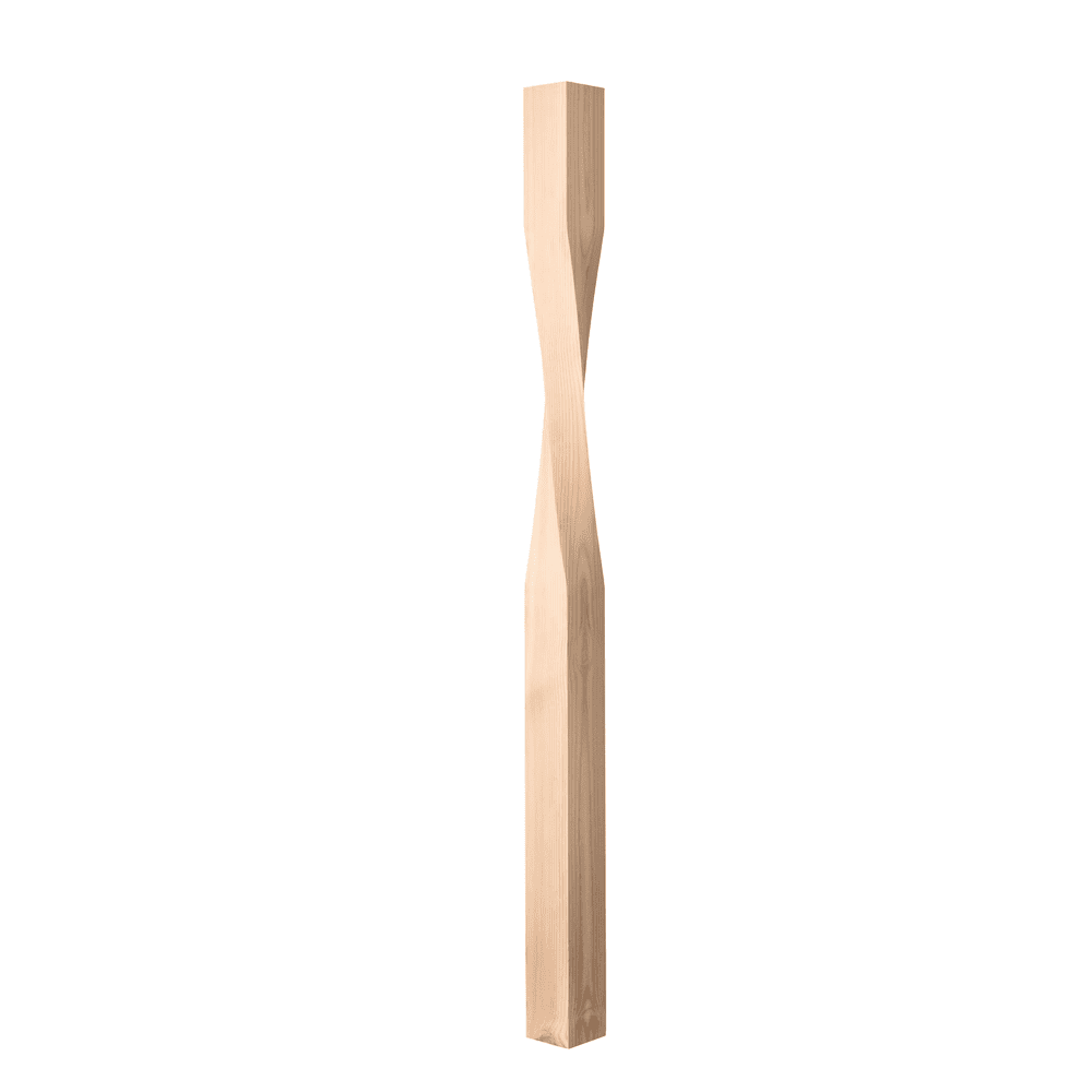 Pine Twist Newel Post | Solid Pine Twisted Newels